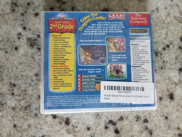 The Learning Company - Reader Rabbit's Personalized 1st Grade for sale ...