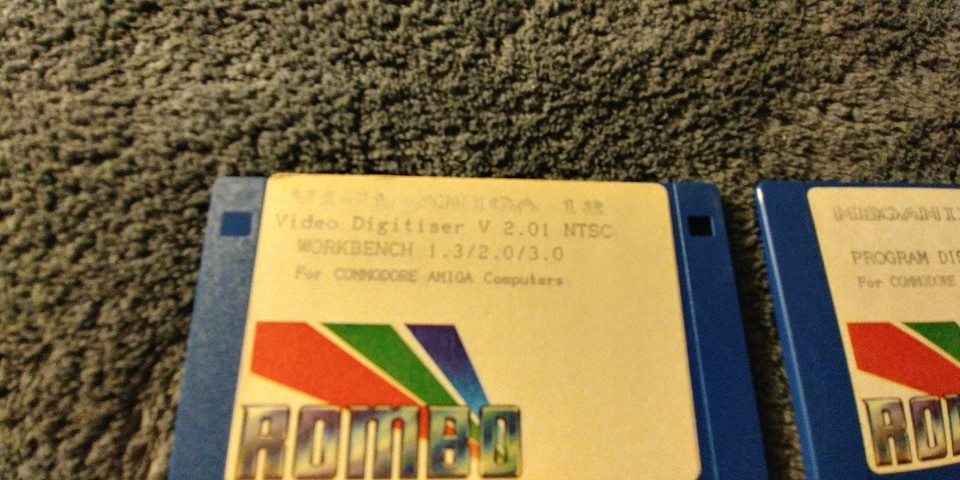 Video Digitizer 2.01 and Work Bench 2 Floppy Software Kit For The Amiga ...