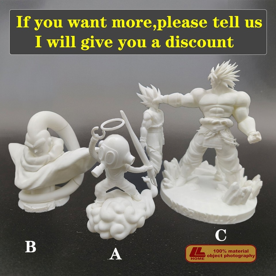 Anime DBZ Majin Buu Boo Bust 3D Print Model Kit Figure Statue toy Gift ...