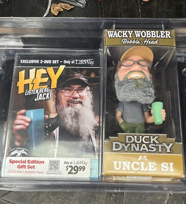 DUCK DYNASTY "Uncle Si" WACKY WOBBLER Bobble-Head Figure Gift Set ...
