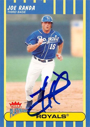 Joe Randa autographed baseball card (Kansas City Royals) 2003 Fleer ...