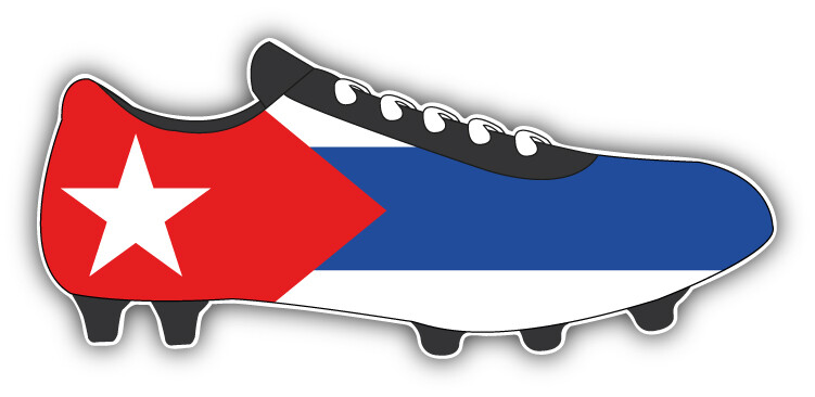 Cuba Flag Soccer Cleats Car Bumper Sticker Decal | eBay