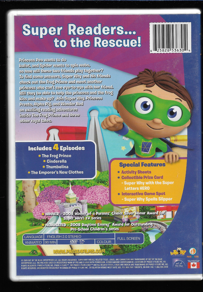 Super Why: The Royal Party (DVD) Mint Rare 625828536304| eBay