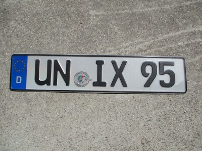 Germany Euro Stars license plate # UN IX 95 | eBay