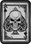 Ace Of Spades Subdued Skull Patch, Biker Back Patches | eBay