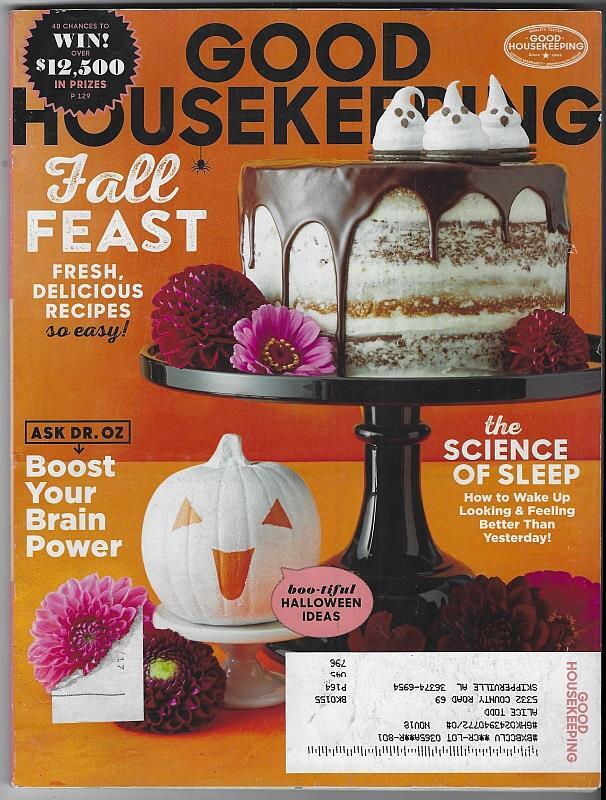 October Good Housekeeping Halloween Pumpkins Fall Recipes Lot Two ...