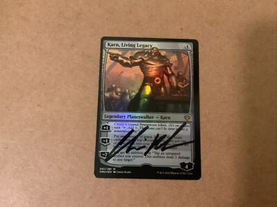 MTG Magic Karn, Living Legacy FOIL Miscut x1 Signed Artist Proof DMU ...