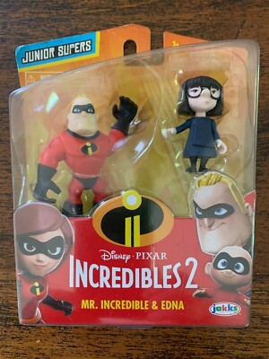 Disney The Incredibles 2 Mr. Incredible & Edna Junior Supers Figures ...