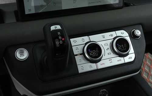 2020-2023 Button Sticker Console Gear Shift AC Silver For Land Rover ...