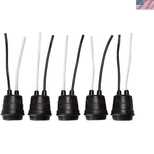 12pcs Waterproof Black Pigtail Lamp Holders - DIY Steampunk Lighting ...