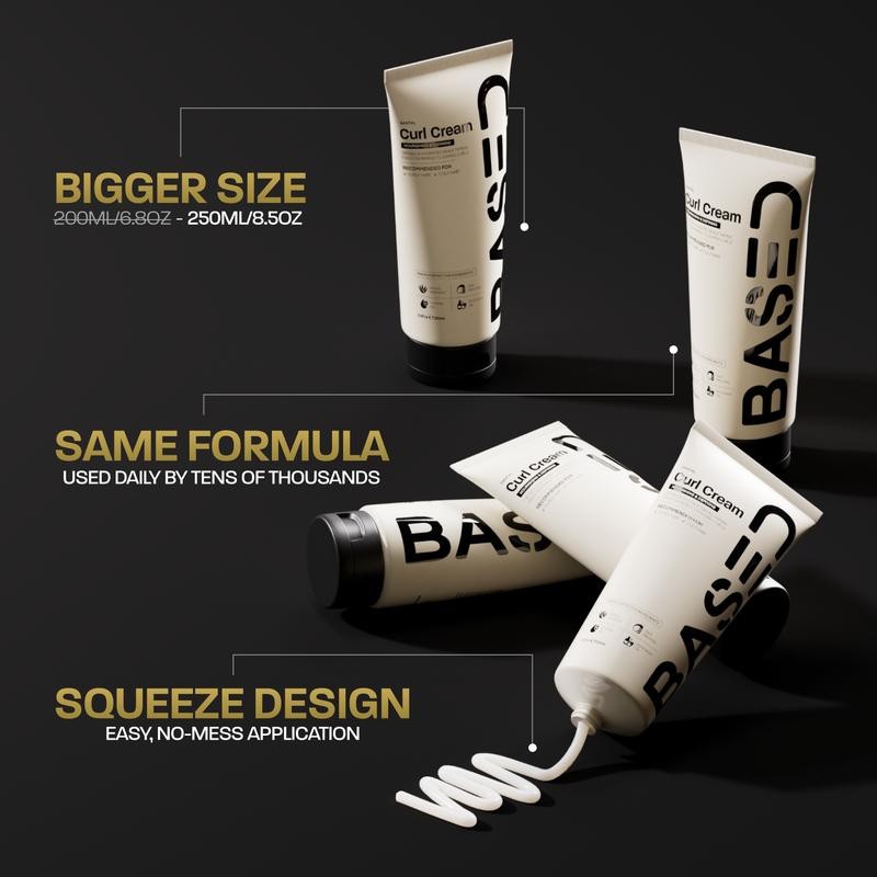 BASED Curl Cream Instant Definition & Hydration Simple, Effective Cream ...