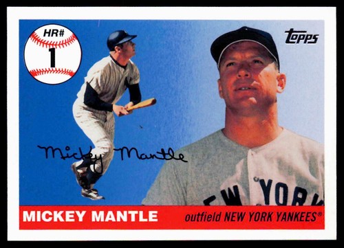 2006 Topps #MHR1 Mickey Mantle Home Run History Yankees | eBay