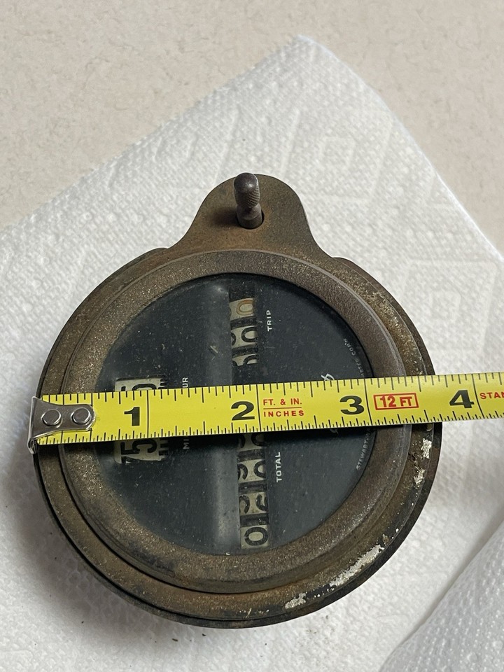 Vintage Stewart Warner Ford Model T Speedometer marked 1249 Trip Meter ...