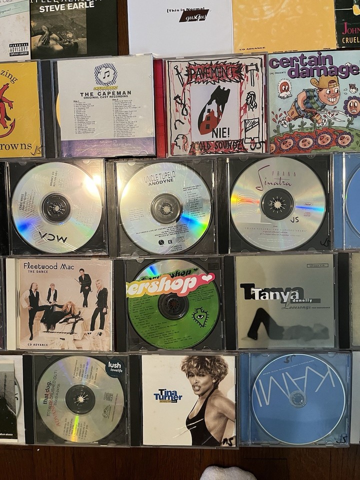 Huge Bundle Lot Of 75 Promo/Advance CDs - Rock Punk Pop Metal - Popular ...