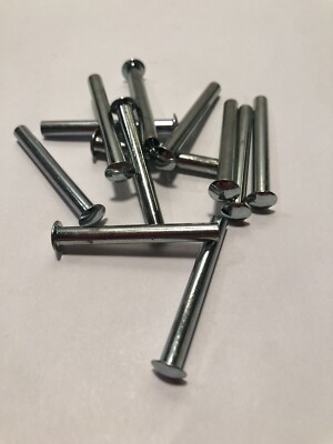 Lot Of 12 Hollow End 1-1/2” Steel Rivets For Shovel, Rake, Hoe, Scoop ...