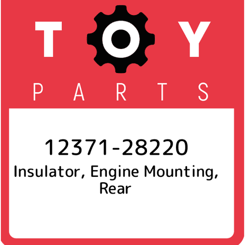 12371-28220 Toyota Insulator, engine mounting, rear 1237128220, New ...