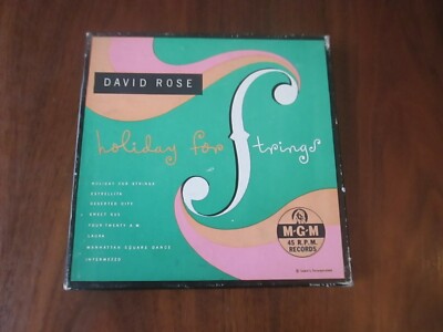 DAVID ROSE Holiday for Strings 45 RPM 4 Record Box Set MGM K3 | eBay