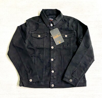Copper Rivet Denim Factory - Denim Jacket - BLACK - Size LARGE | eBay