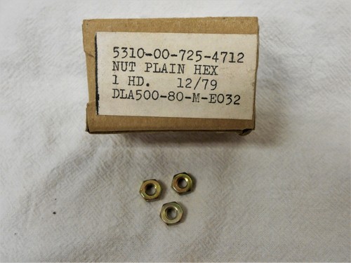 Size 8-32 Cadmium Steel Plain Hexagon Nuts NAS671-8 Box of 100 | eBay