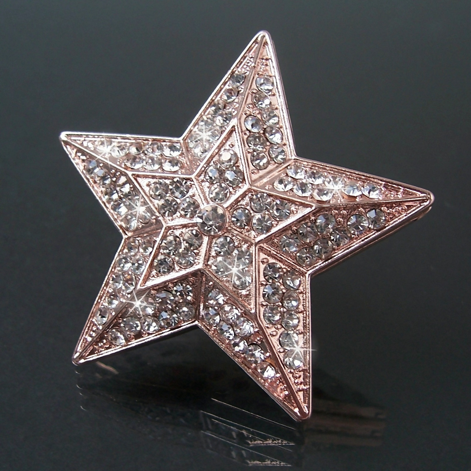 Brosche Magnet Magnetbrosche Strass Flügel Stern Lebensbaum Schal ...