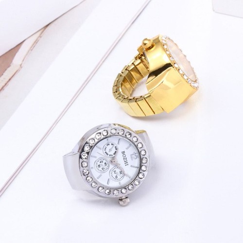 Alloy Finger Rings Watches Quartz Round Quartz Finger Rings Ring Watch ...