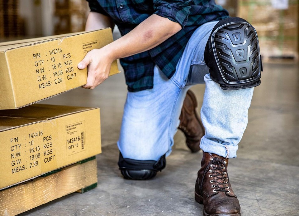 Construction Gel Knee Pads Safety Leg Protectors Work Comfort Pair ...