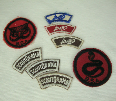 Vtg BSA Patrol Patches & Scoutorama Camporee Rockers SGVC Boy Scouts ...