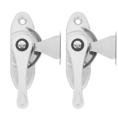2 Sets Universal Stainless Steel Crescent Lock with Hook Window and ...