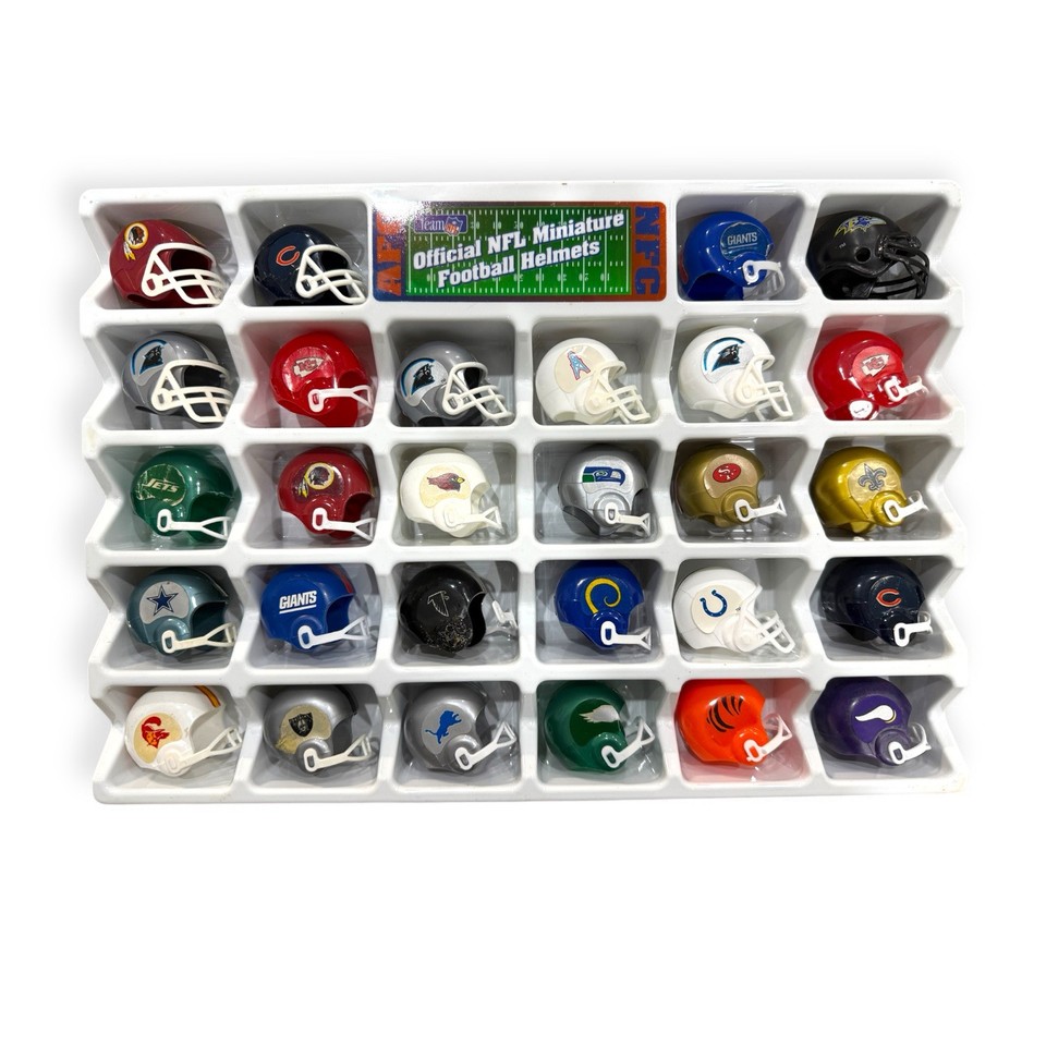 1990s Vintage NFL Gumball Helmets In Plastic Tray With Mail In Slip 28 ...
