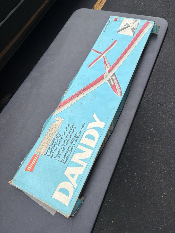 NOS Graupner Dandy Sailplane Glider Balsa R/c Model Airplane Kit | eBay