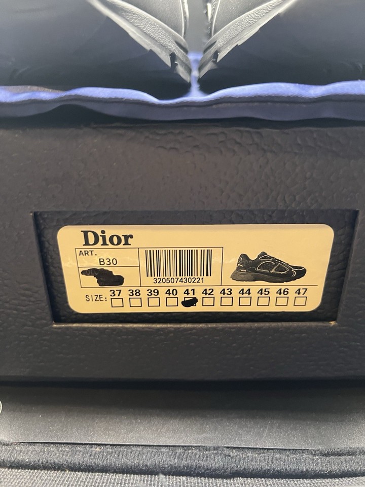 Christian Dior CD B30 Trainer/Sneaker ‘Triple Black’ In US M 8 | eBay