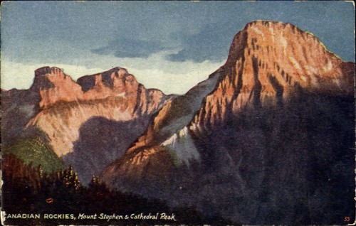 Canadian Rockies ~ Mount Stephen and Cathedral Peak ~ British Columbia ...
