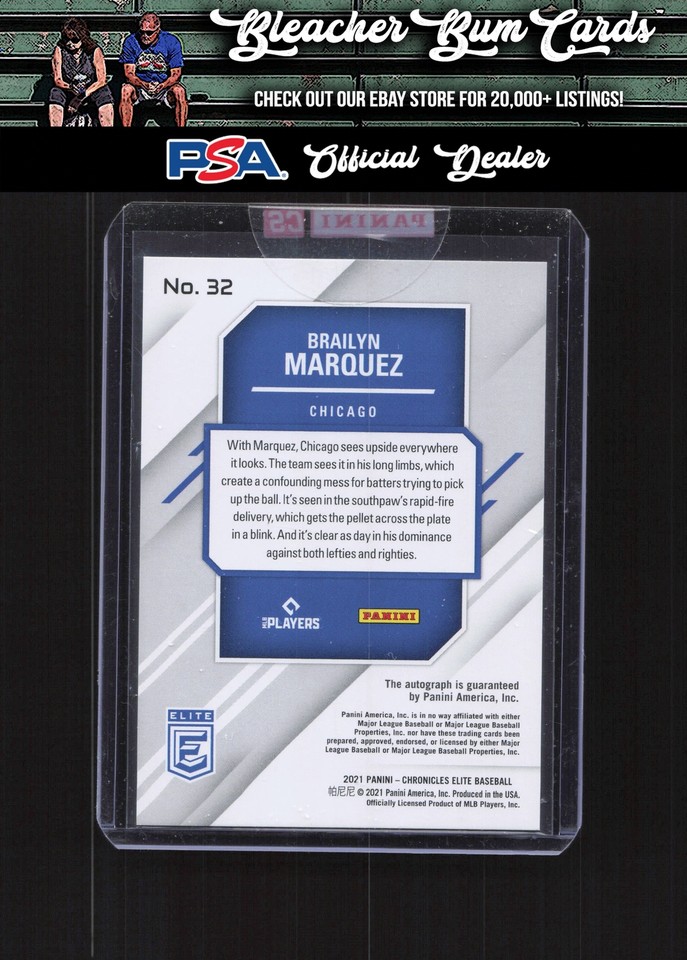 2021 Panini Chronicles 32 Brailyn Marquez Elite Autographs | eBay