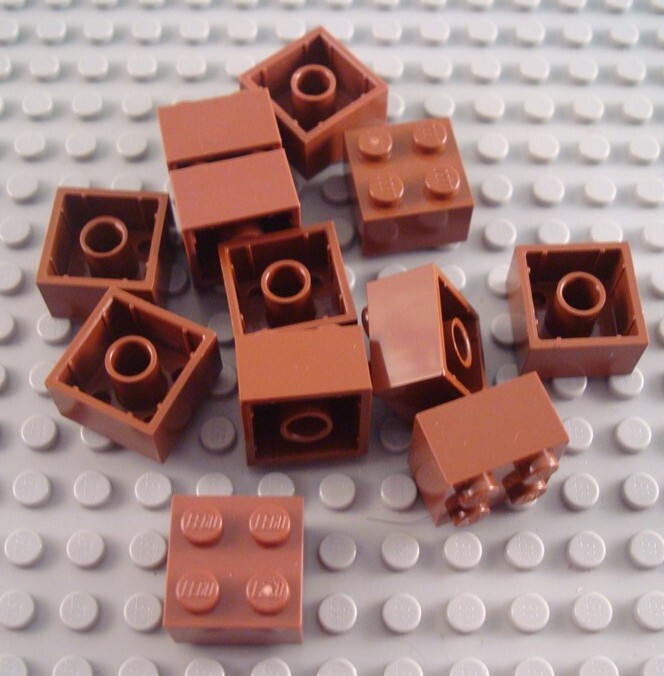 Tijolo Lego 2x2 Marrom