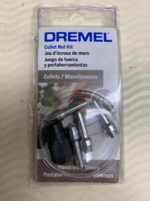 NEW Dremel 4485 QUICK CHANGE 5 PIECE Collet Nut Set 1/8,3/32,1/16,1/32 ...