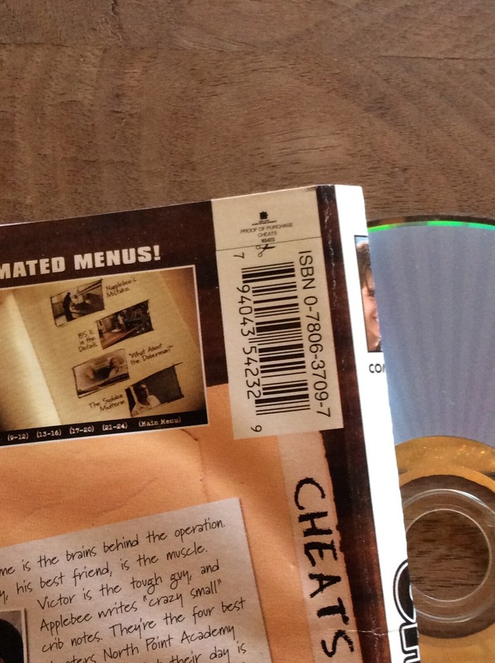 Cheats - DVD Disc and Artwork ONLY #303 794043542329 | eBay