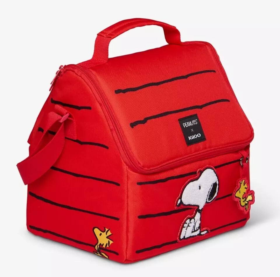 NWT IGLOO X PEANUTS Insulated Red Snoopy's House 12-can Lunch Pail ...