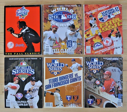 Baseball World Series Program Lot of 6 1999-2010 | eBay