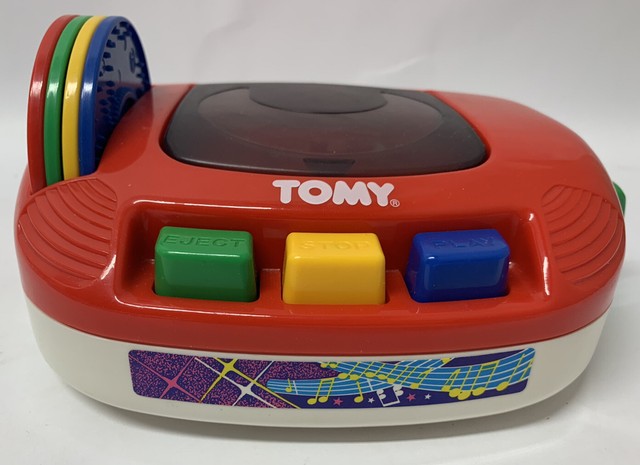 Vintage 1992 TOMY Bring Along A Song Wind Up Music CD Player Toy | eBay