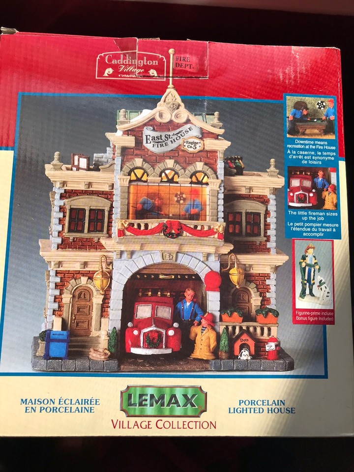 Lemax Caddington Village East St Firehouse Engine Co. 5 - New In Box | eBay