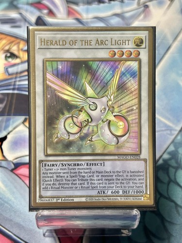 Yu-Gi-Oh! TCG - Herald of the Arc Light MAGO-EN028 Gold Rare 1st ...