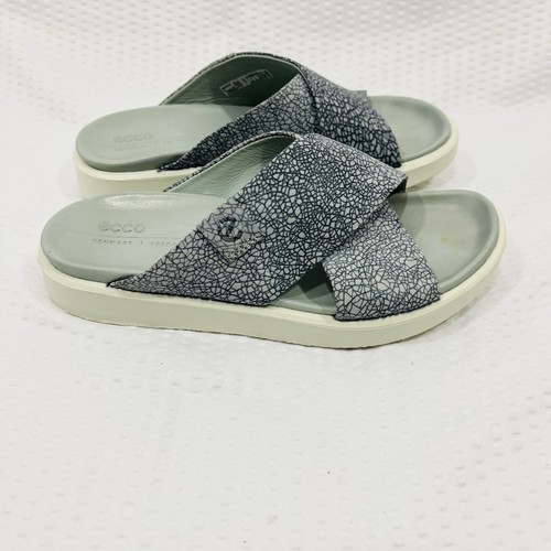 ECCO Flowt LX Womens Size 5 Slide Flat Sandal Women Concrete Gray Comfortable | eBay