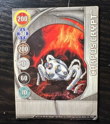 Bakugan Series 8 - “Carpus Crypt” - 4/48ah Silver Gate Magnetic ...