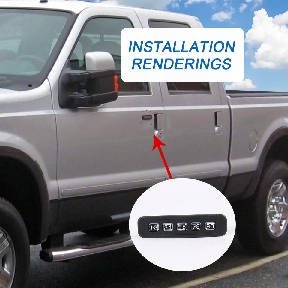 Black Left Driver Door Keyless Entry Number Keypad For Ford Lincoln ...