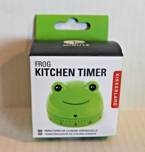 Kikkerland Green Frog Kitchen Timer - 60 Minute Cooking Timer NEW | eBay