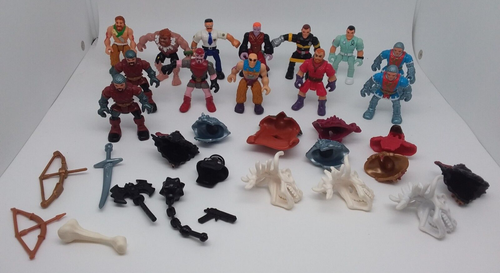 Fisher Price Imaginext Figure Lot of 13 Figure Toy Set 7 Weapons 12 ...