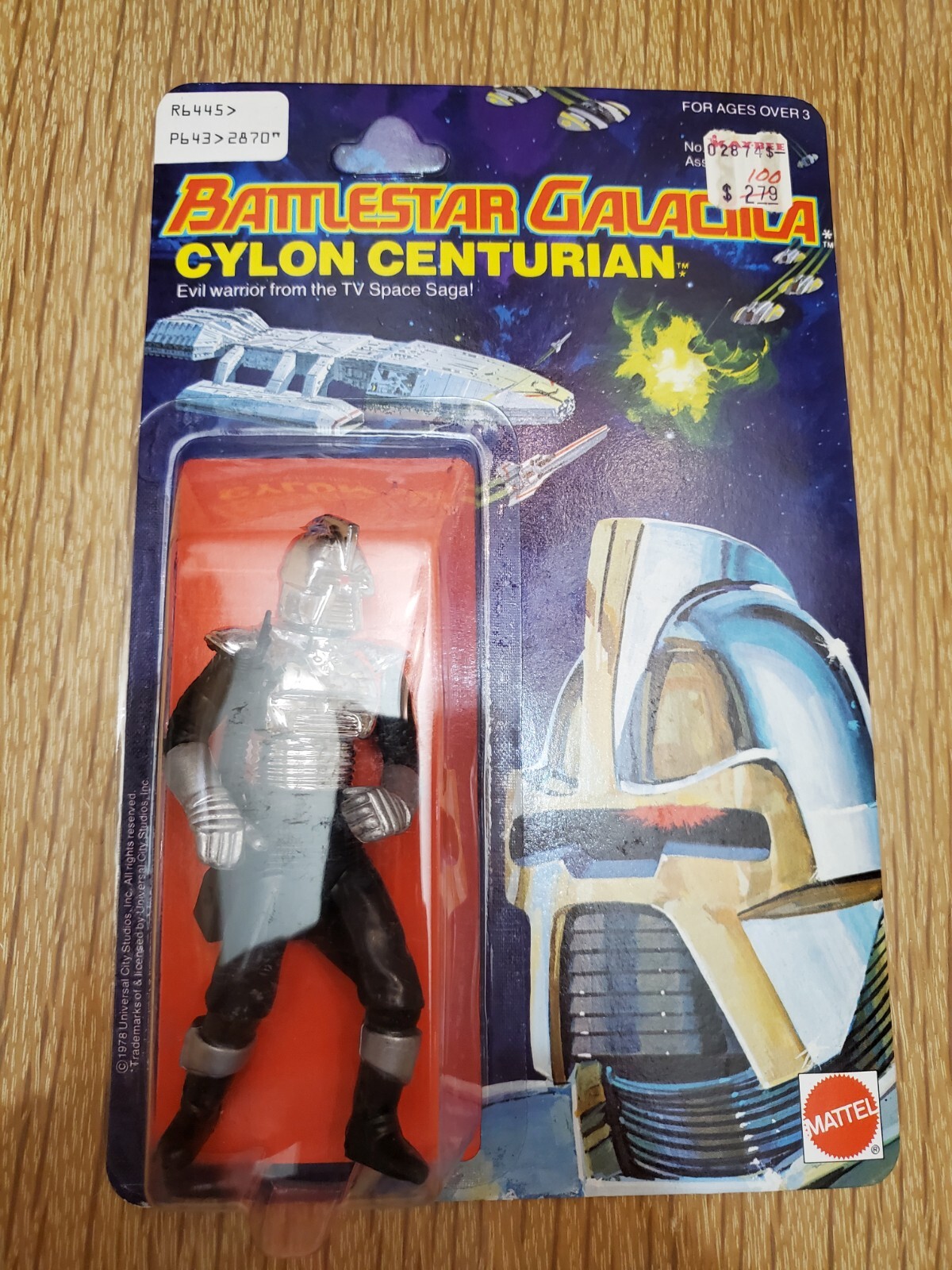 BATTLESTAR GALACTICA Cylon Centurian MOC Mattel 1978 UNPUNCHED Vintage ...