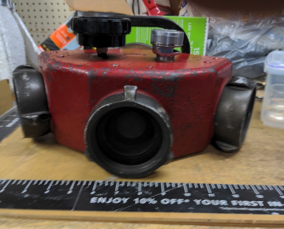 Akron Brass Siamese Clapper Valve Three 3 1/2 Nh X 2.5 1256 Morning ...