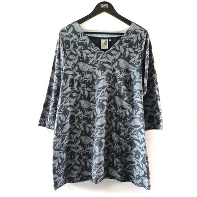 Weird Fish UK 18 Tunic Blue Kimberley Printed Jersey casual | eBay UK