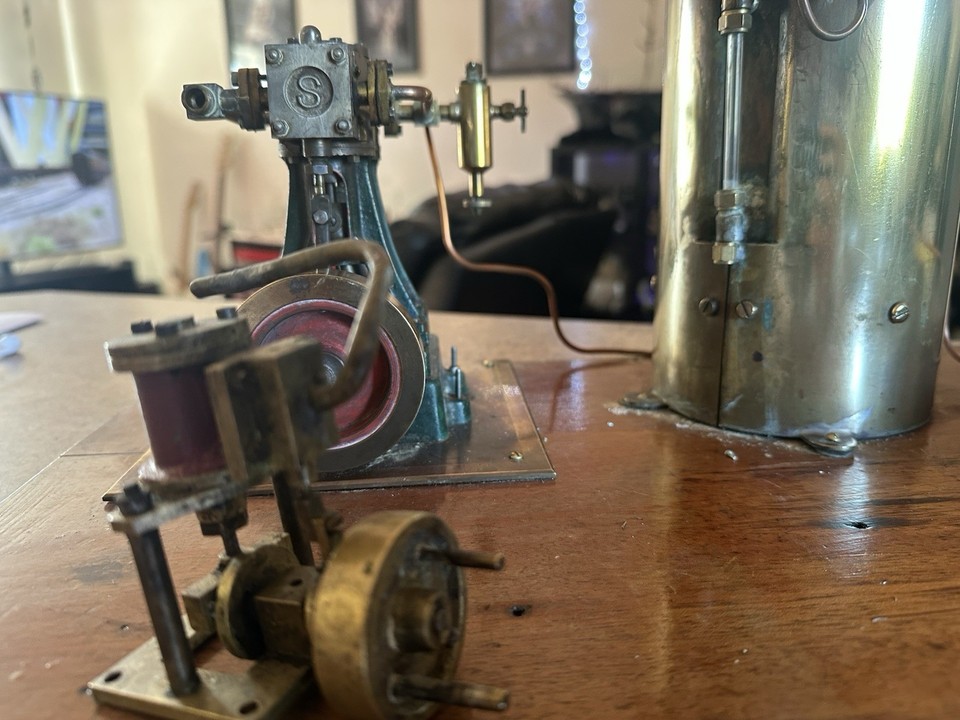 Stuart Steam Engine And Boiler With Water Pump And Spare Boiler And Small Engine | eBay UK